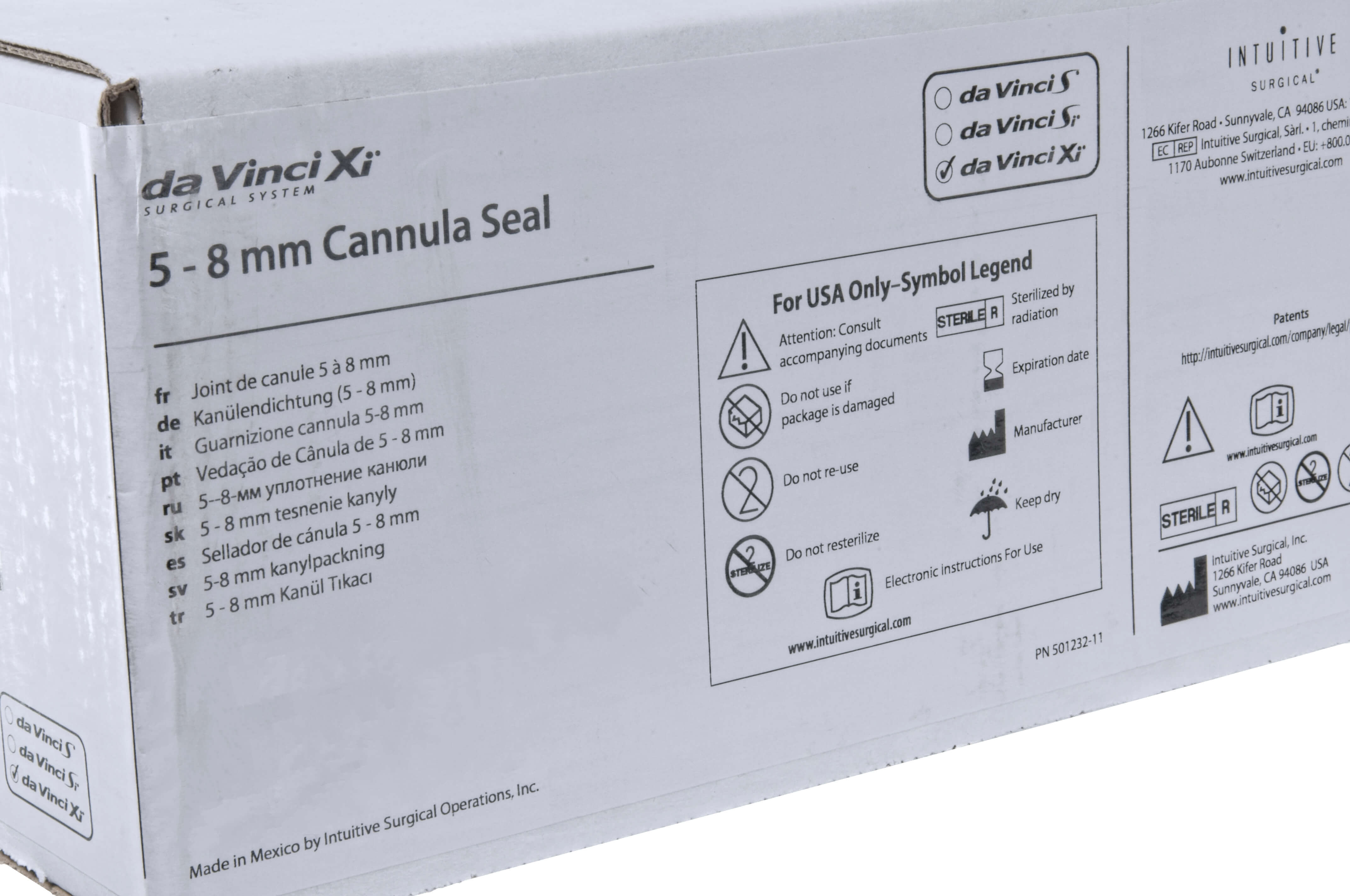 Intuitive Surgical 470361 da Vinci Xi 5-8 mm Cannula Seal - Zgrum Medical